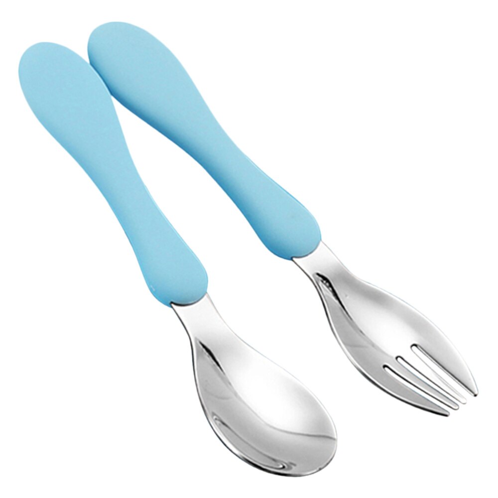 Children Spoon Portable Silicone Handle Stainless ... – Grandado