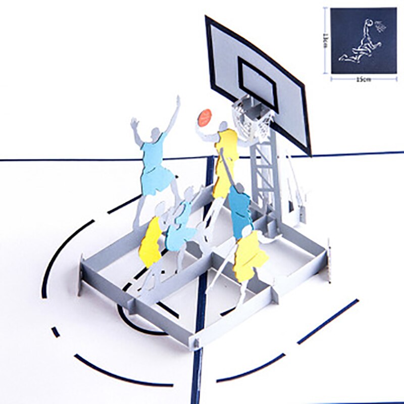 3D Greeting Cards basketball Cards Postcards Birth... – Grandado