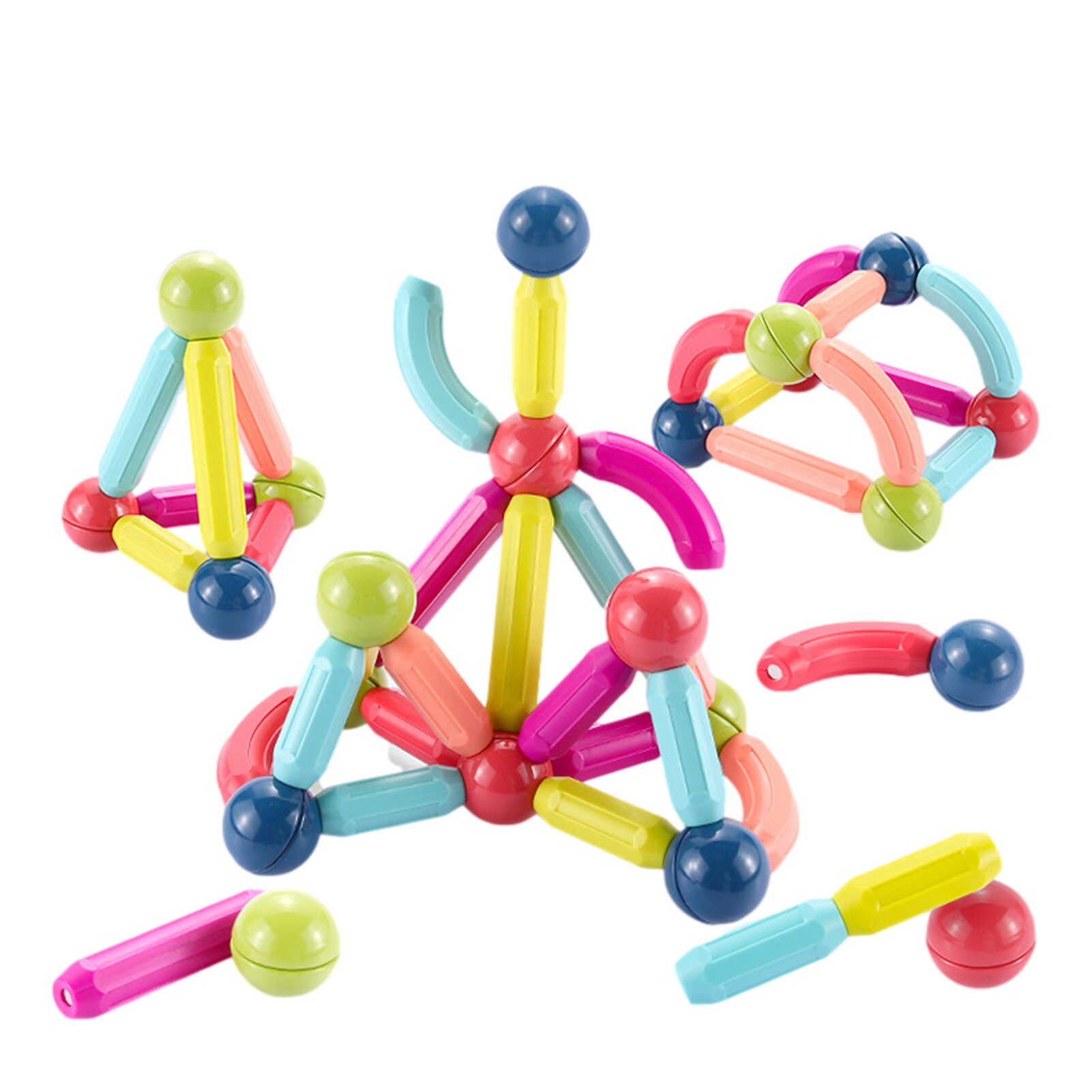 Magnetic Building Stick Toys Magnet Construction S... – Grandado