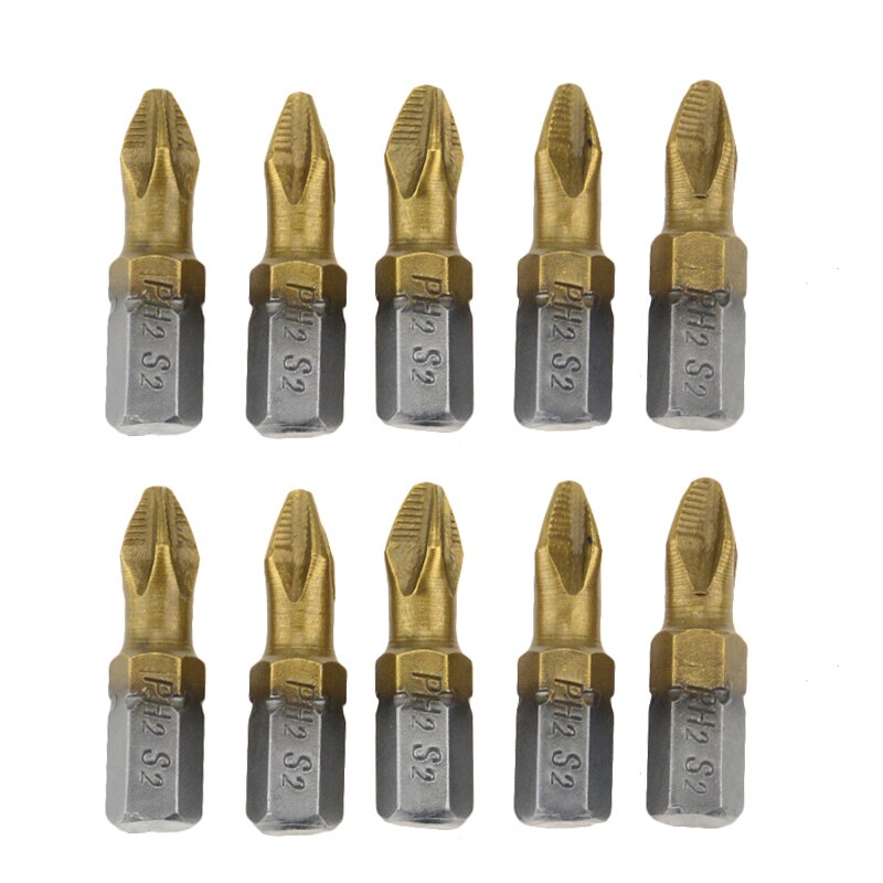 1 set Titanium Coated PH2 Anti Slip Bits Electric ... – Grandado