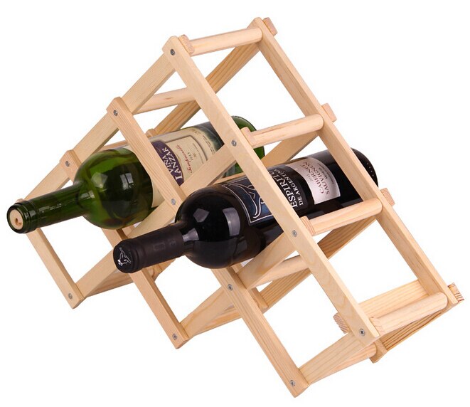 1PC Solid Wood Folding Wine Racks Foldable Wine St... – Grandado