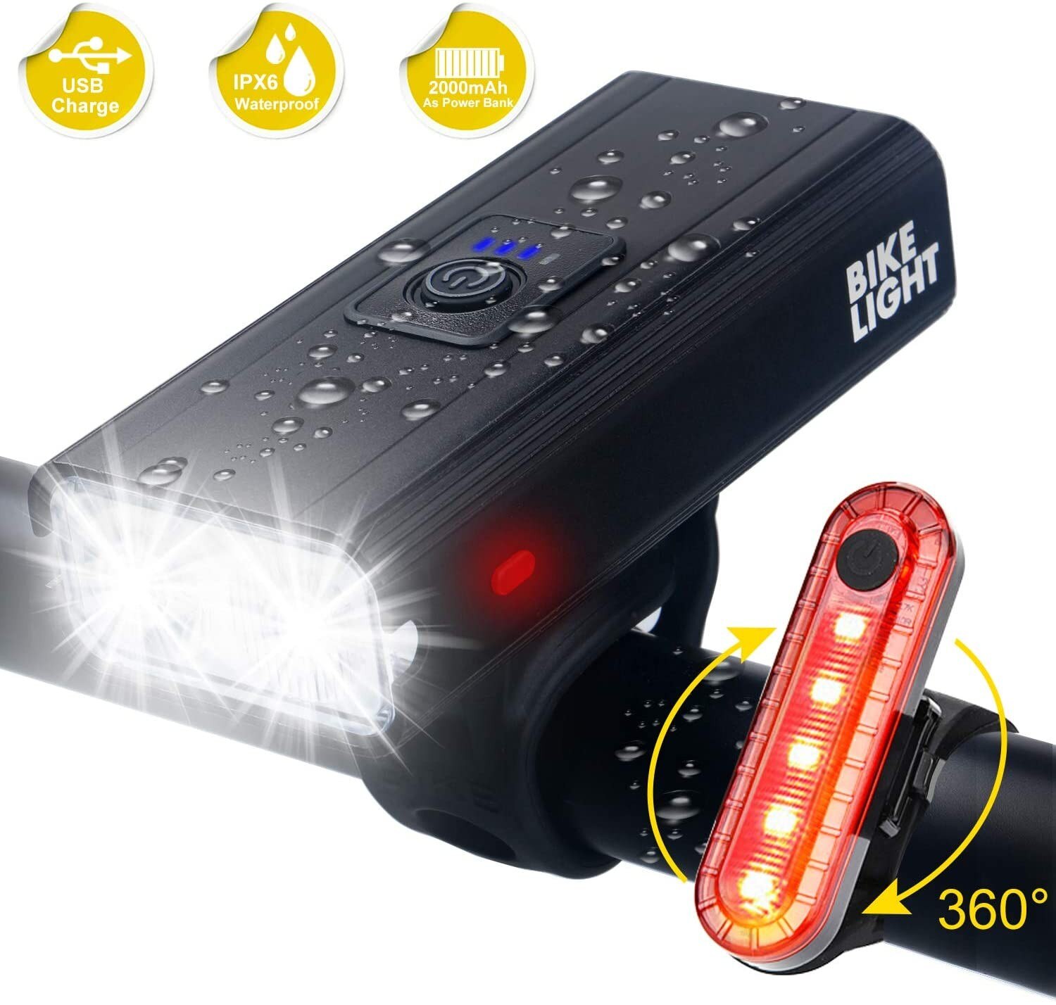 40 # Fiets Lamp Ultra Bright Bike Light Set Fietse... – Grandado