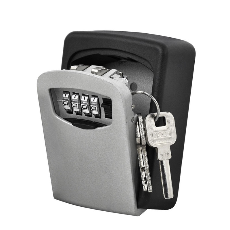 Key Storage Lock Box Wall Mount Holder 4 Digit Com... – Grandado