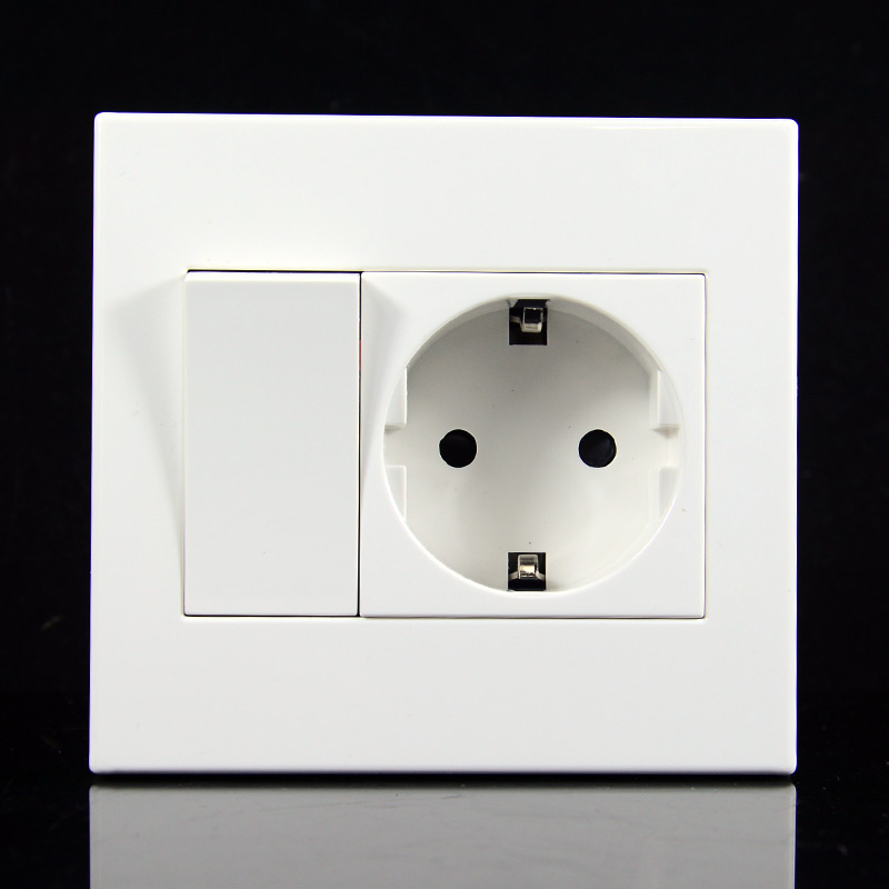 EU Household German standard 2-hole power plug wal... – Grandado