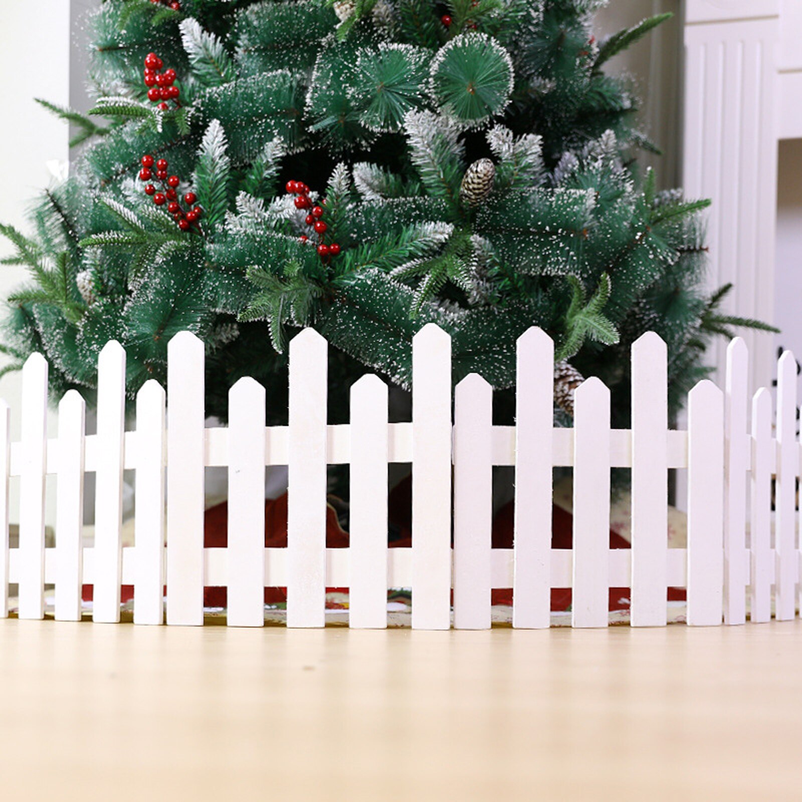 Valla de madera decorativa para Navidad, cerca par... – Grandado