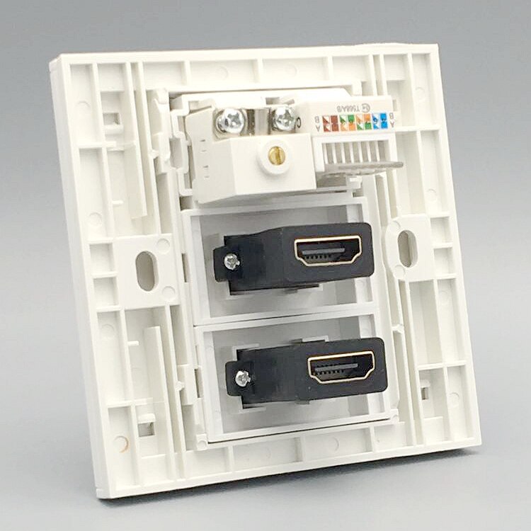 SeTo 86 Type 2 port HDMI + TV + Cat5e RJ45 Network... – Vicedeal