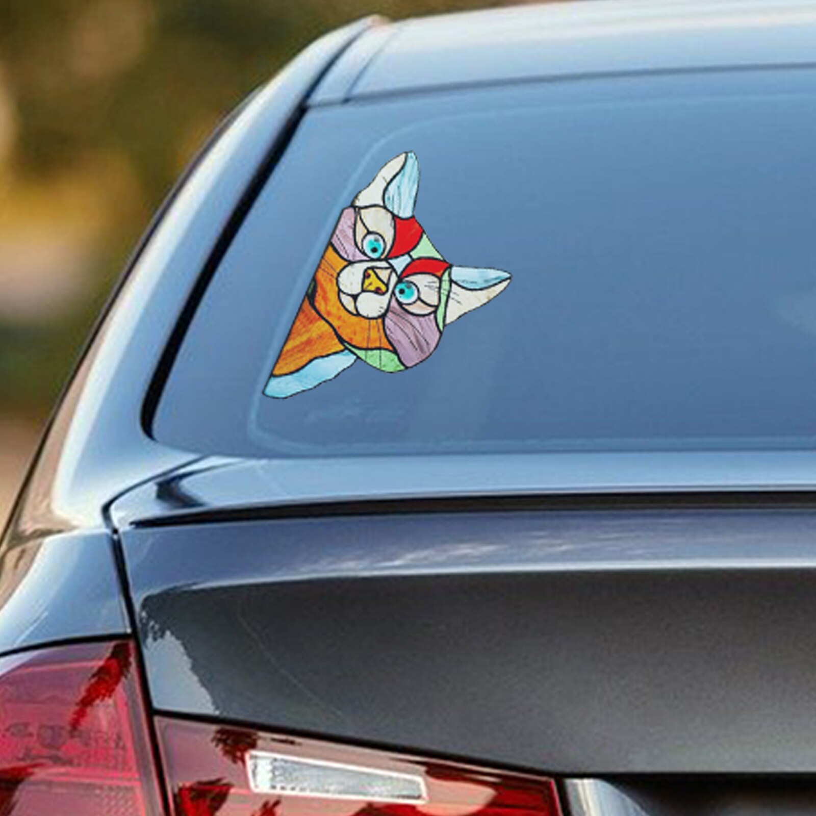 Creatieve Kleurrijke Gluren Auto Sticker Muur Acht... – Grandado