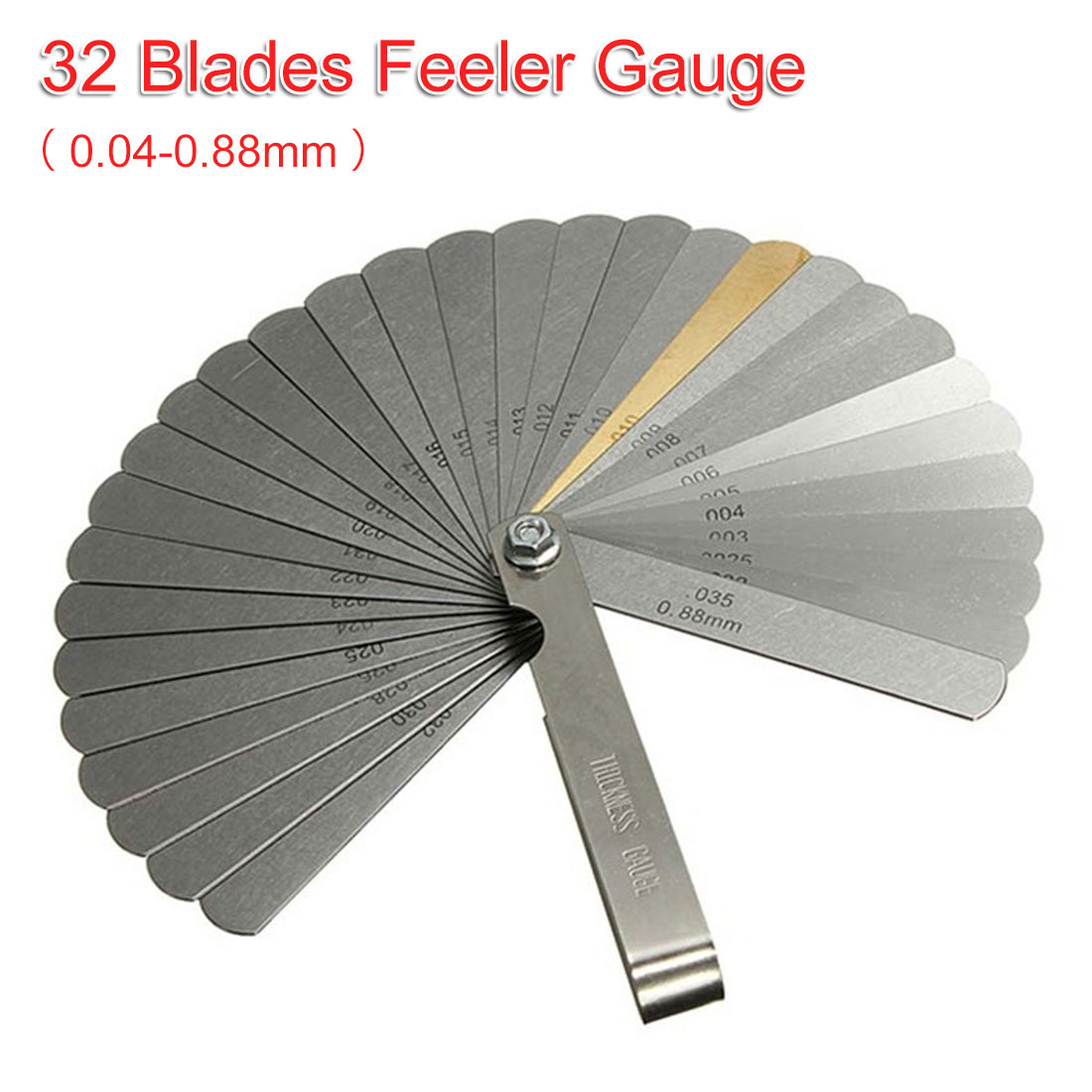 Measurment Tool 0.04-0.88mm Thickness Gage 32 Blad... – Vicedeal