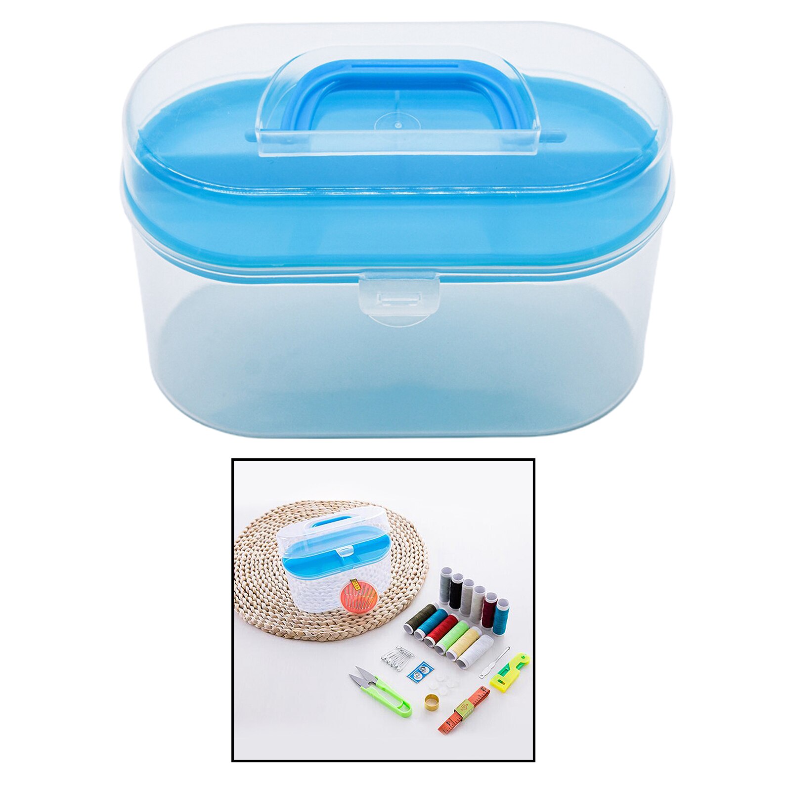 Plastic Storage Bin with Lid, Medicine Box Lockabl... – Grandado