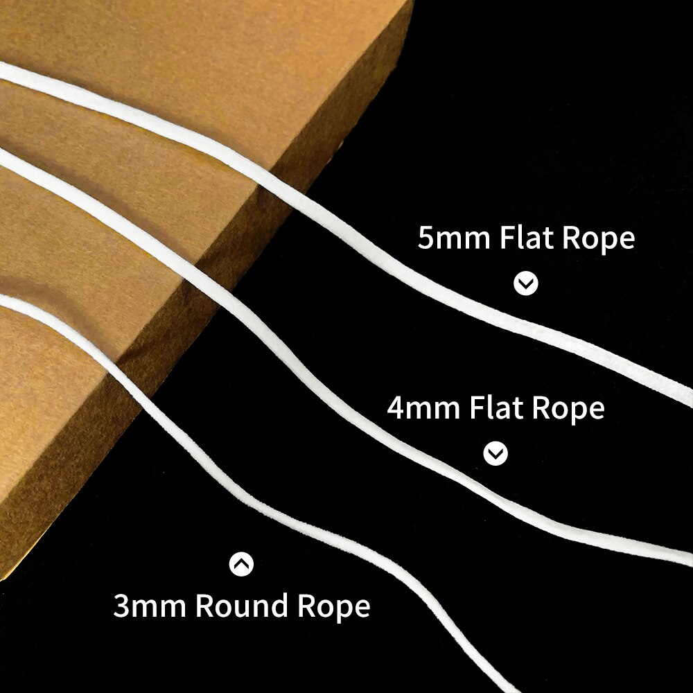 5/10 Meter Elastische Band 3/4/5 Mm Ronde/Platte M... – Vicedeal