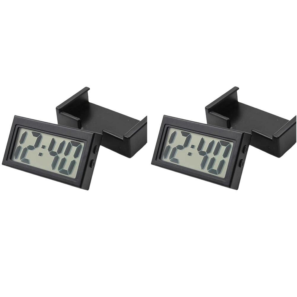 Mini Portable Black Desk Clock Date 12H Time Displ... – Grandado