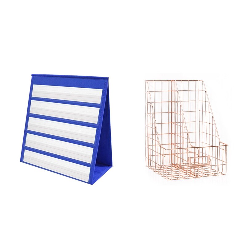 1 Pcs Desktop Pocket Chart & 1 Pcs Desk Organi... – Vicedeal
