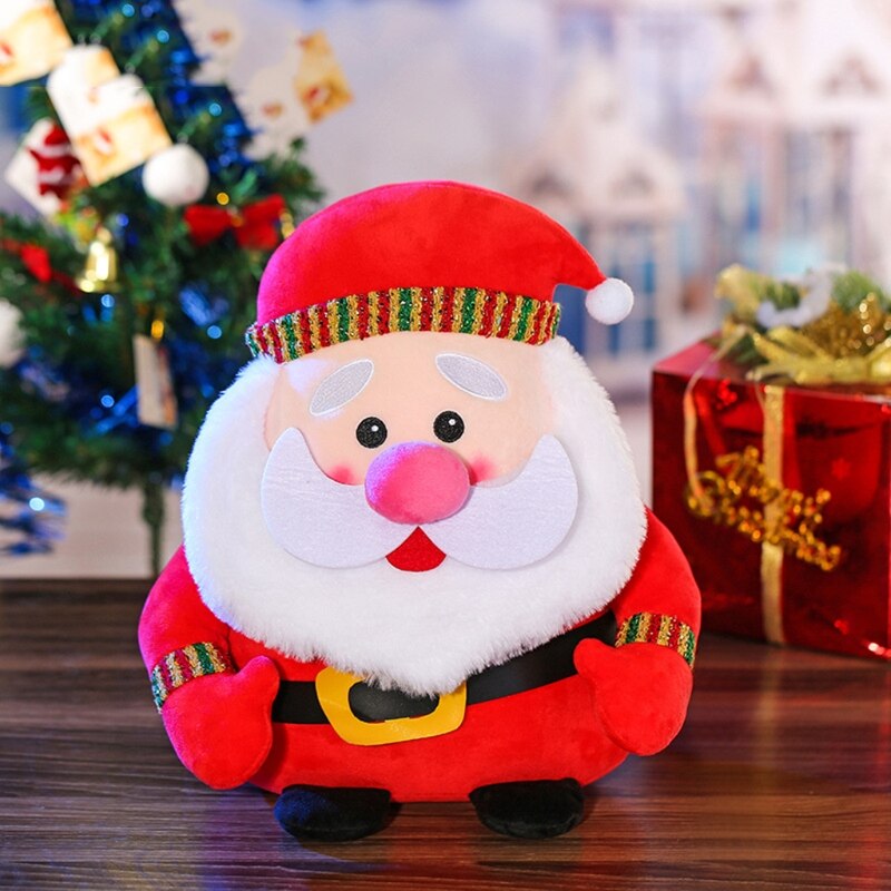 066B 7-14’’ Plush Toy Santa Claus Doll Lovely Chri... – Grandado