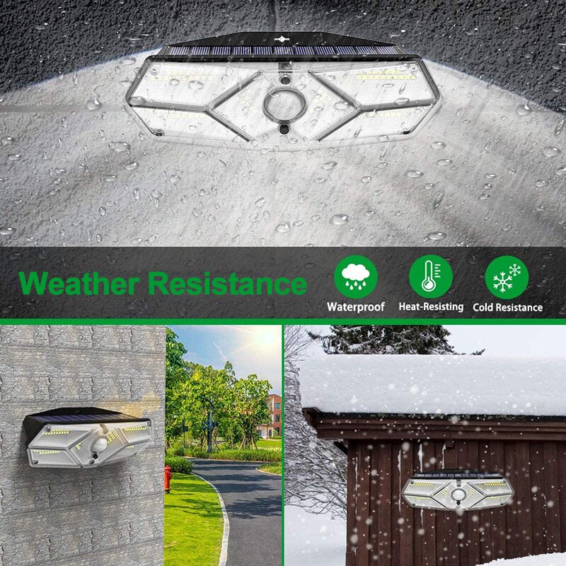 104 Led Outdoor Solar Lamp 3 Modi Pir Bewegingssen... – Grandado