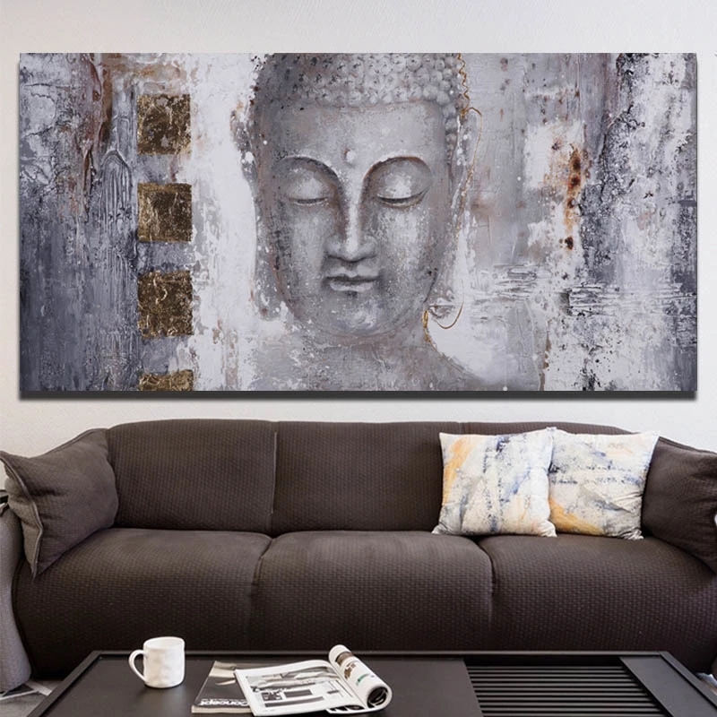 Large Size Buddha Modern Art Poster and Print Canv... – Grandado