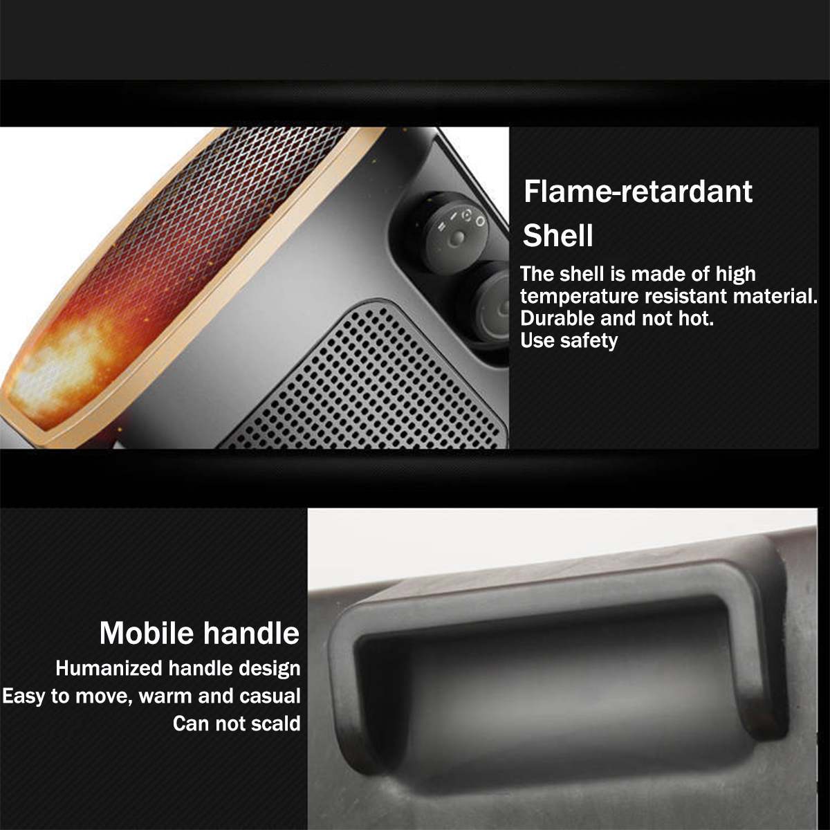 220V 1500W Portable Office Heater Mini Electric He... – Grandado