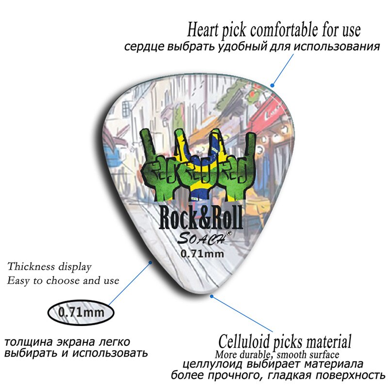 SOACH 10pcs Rock gesture Guitar Picks Thickness 0.... – Vicedeal