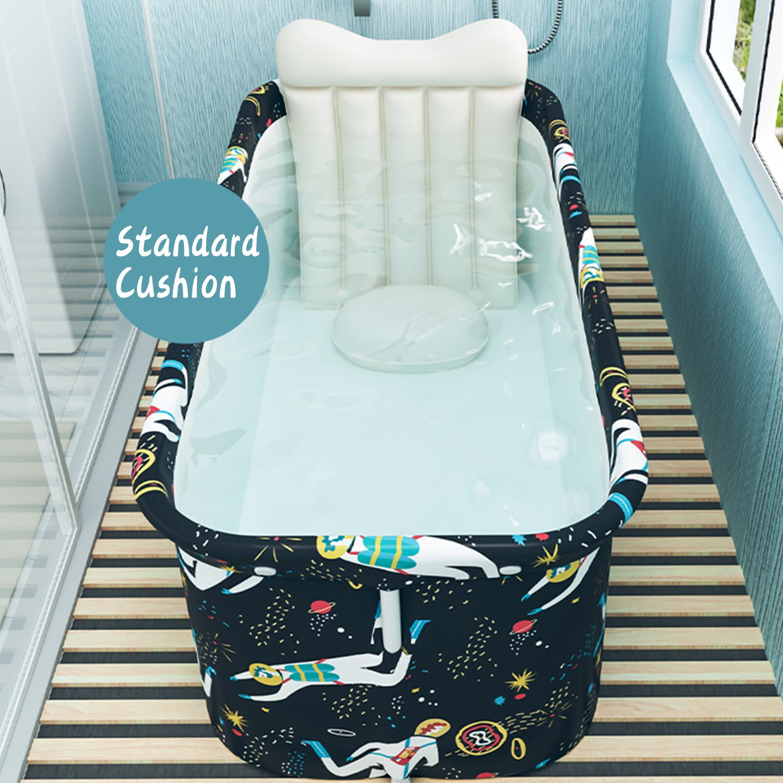 Draagbare Bad Set Bad Opvouwbare Emmer Dikker Douc... – Grandado