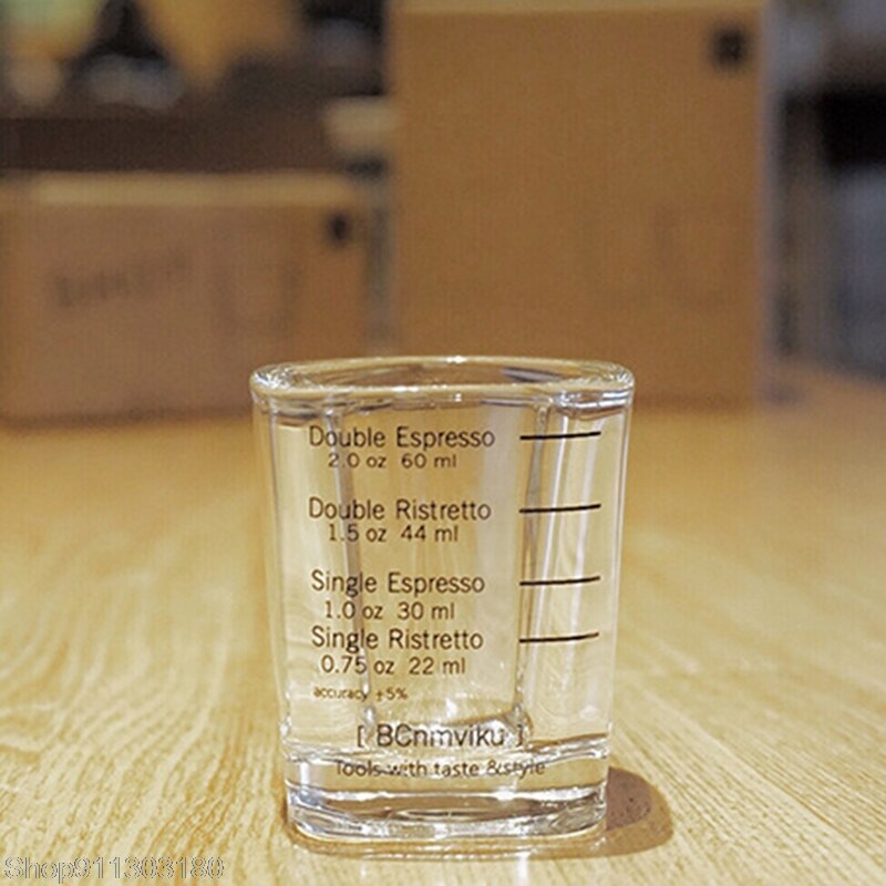 2pcs/set 2 oz Square Espresso Shot Glasses Transpa... – Grandado