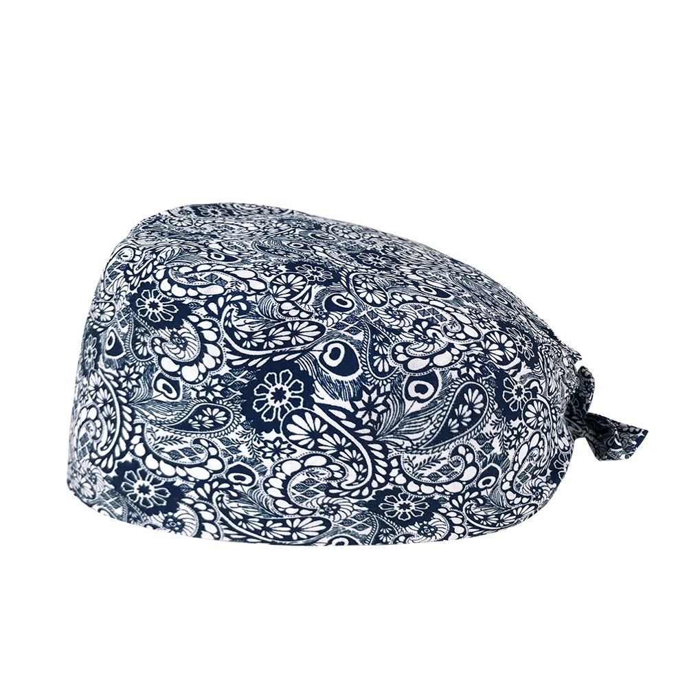 ElasticTieback scrub hat adjustable Floral printin... – Grandado