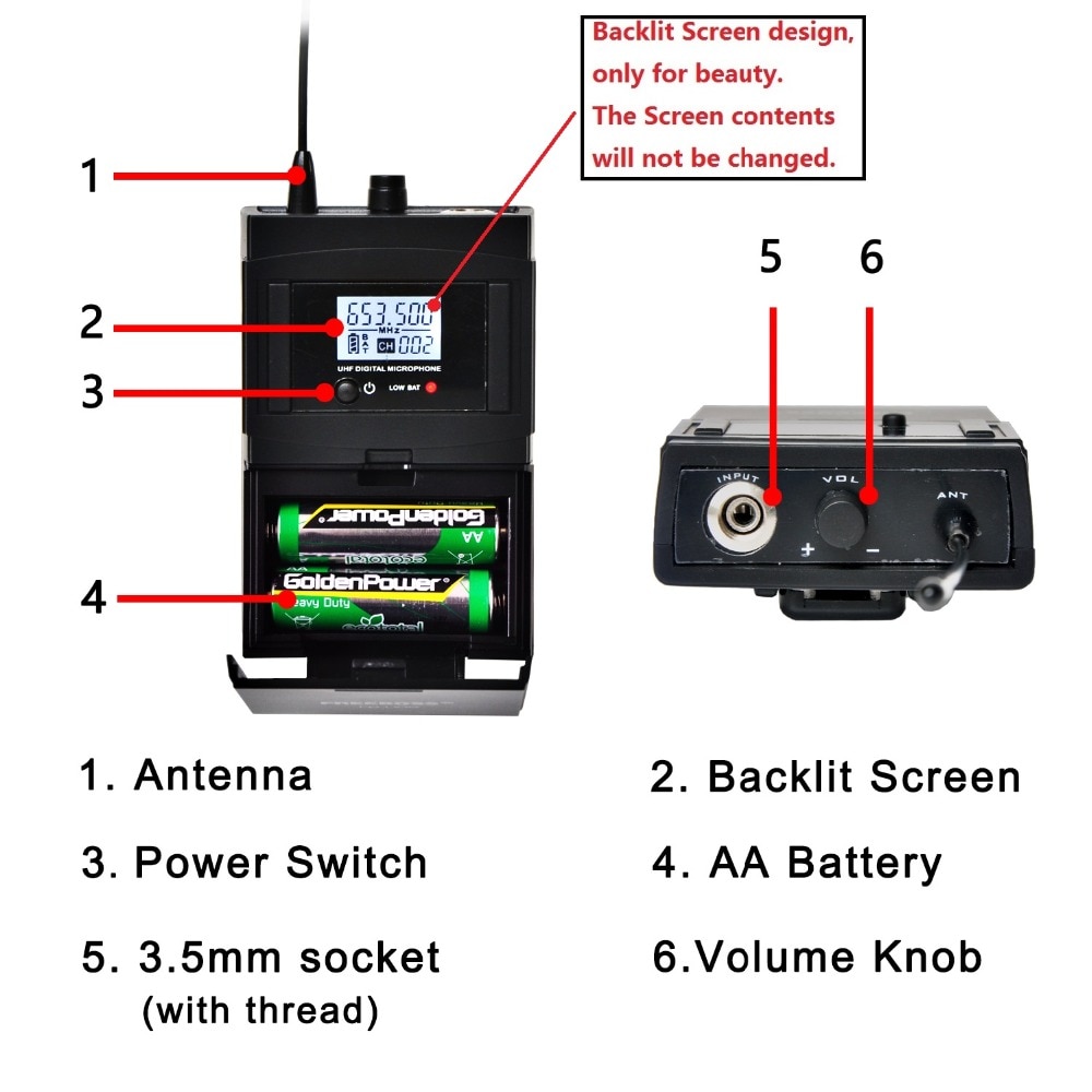 FB-U09 Bodypack transmitter with headset microphon... – Grandado