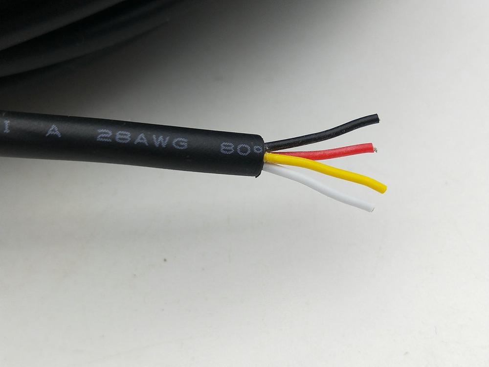 50m kabel , 28 awg , 4 ledere, pvc kabel 300v 80 g... – Vicedeal