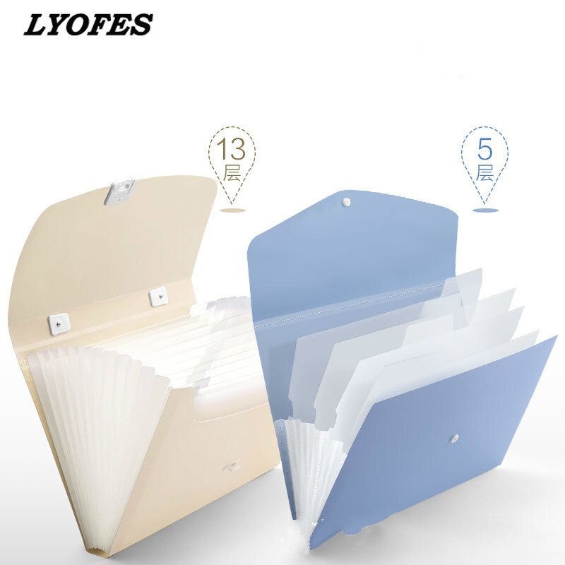 13 Grids Handheld File Folder Organ Box Bag Multi-... – Grandado