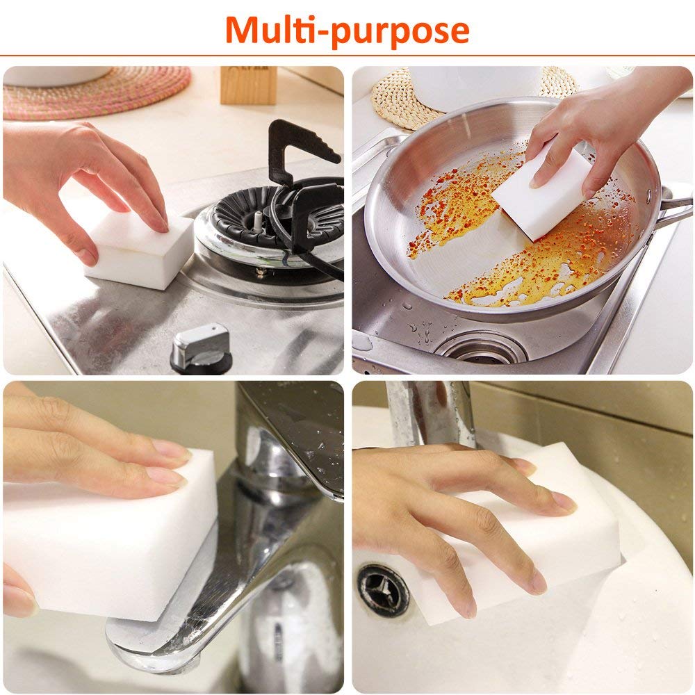 60 Packs Magic Cleaning Eraser Sponge Magic Eraser... – Vicedeal