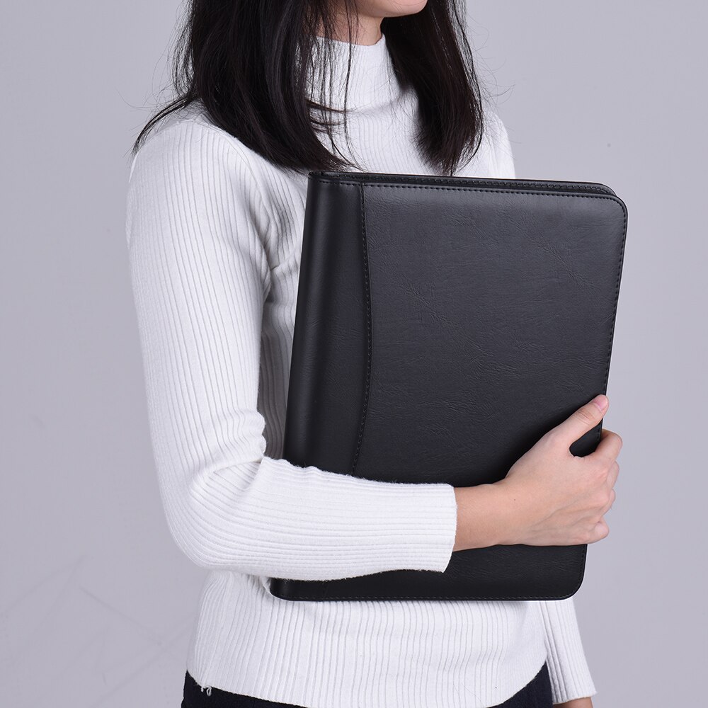 A4 PU Folder Document Case Organizer Leather Padfo... – Grandado