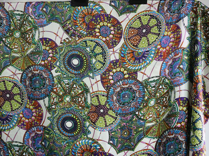 100cm*148cm Bohemia Polyester Satin Fabric Stoff F... – Grandado