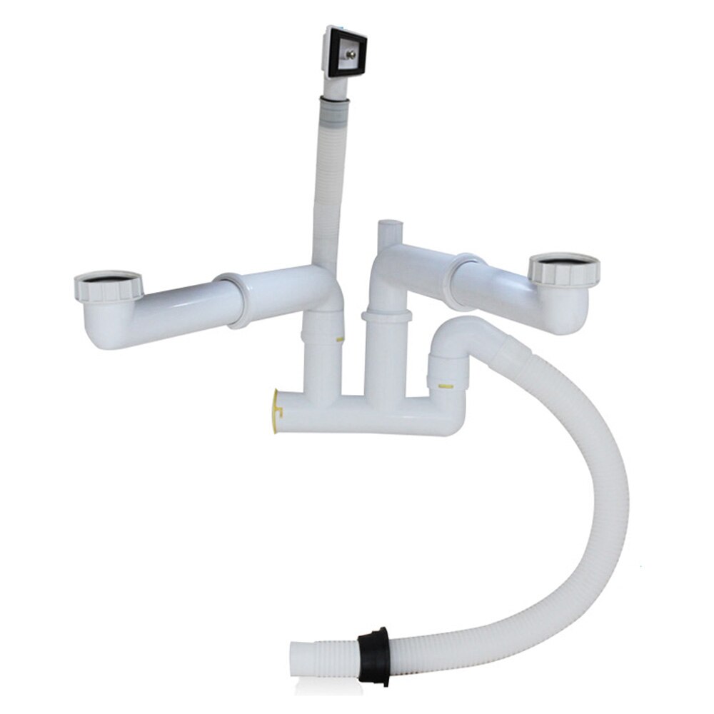 Talea Kitchen sink waste pipe kit double sink Drai... – Grandado