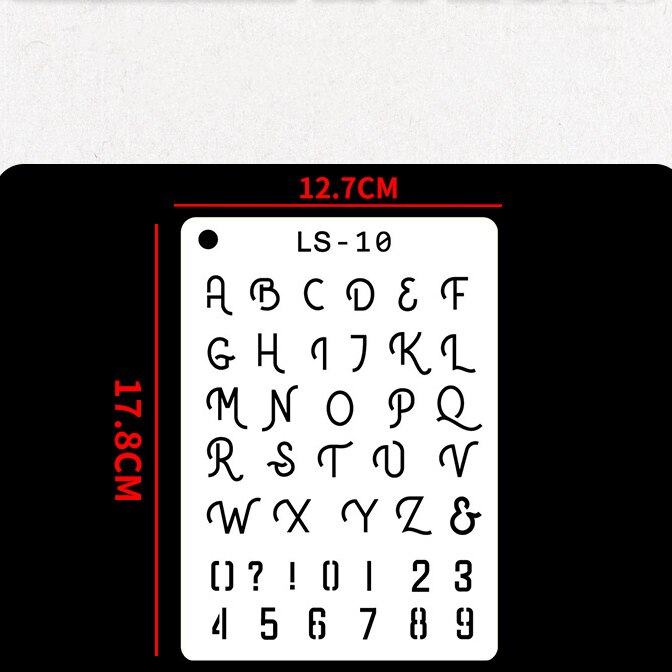 10Pcs Alphabet English Letters Layering Stencils D... – Grandado