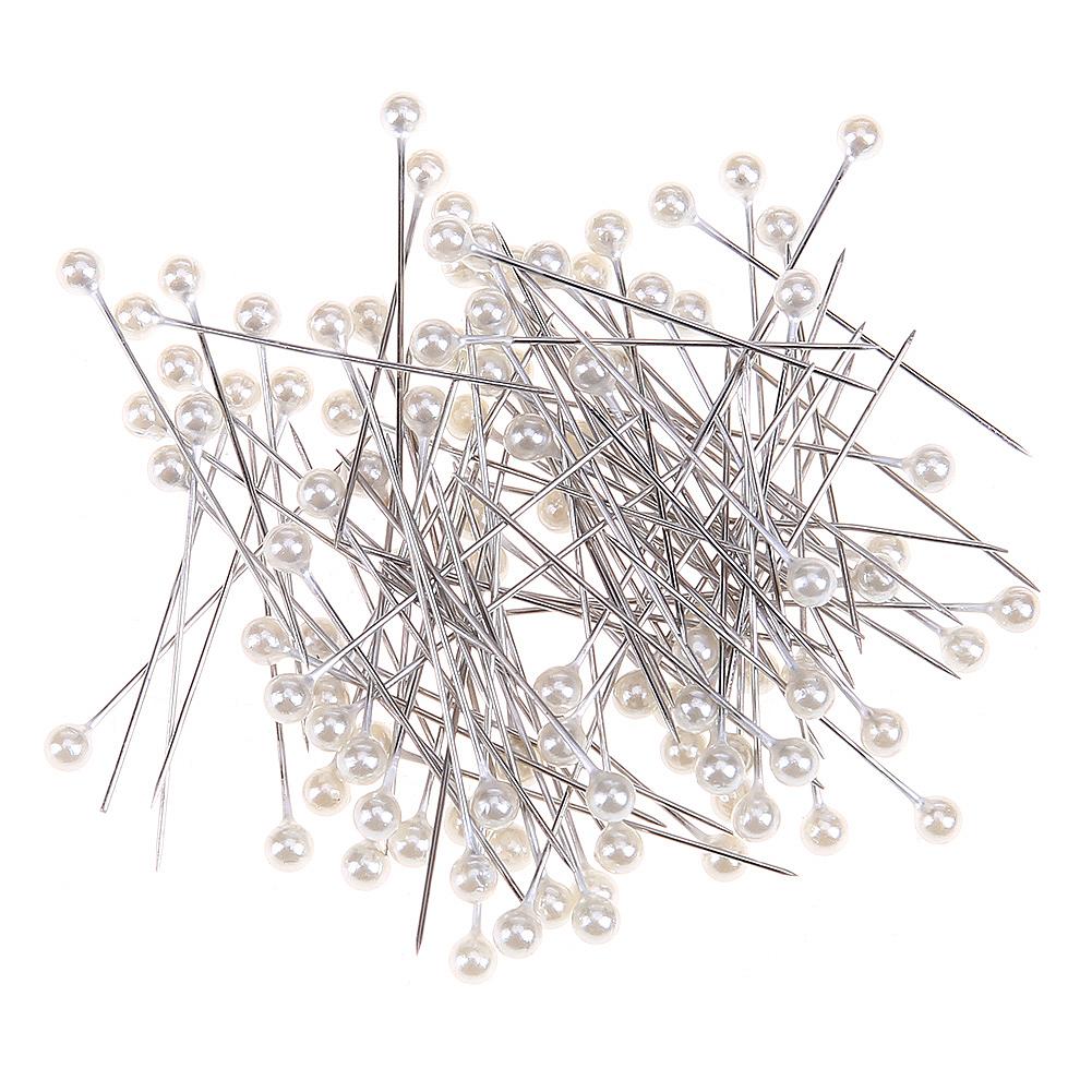 100Pcs Kleurrijke Ronde Parel Hoofd Spelden Naalde... – Vicedeal