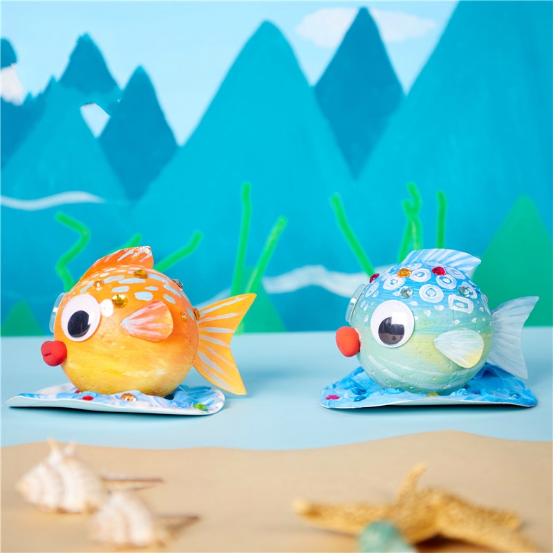 DIY Bubble Fish Drawing Toys For Children Foam Bal... – Grandado