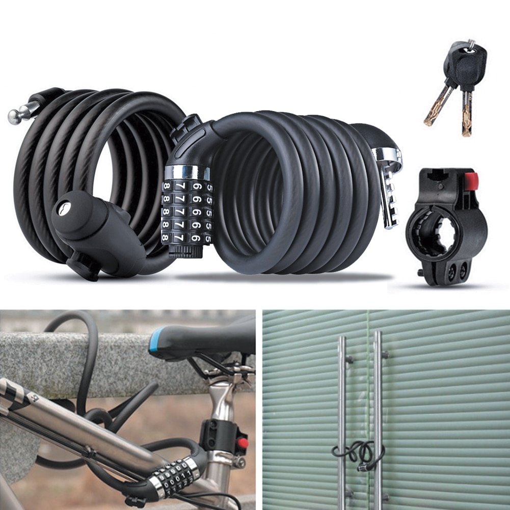 Bike Lock 1.8M Anti Diefstal Fietsaccessoires Staa... – Grandado