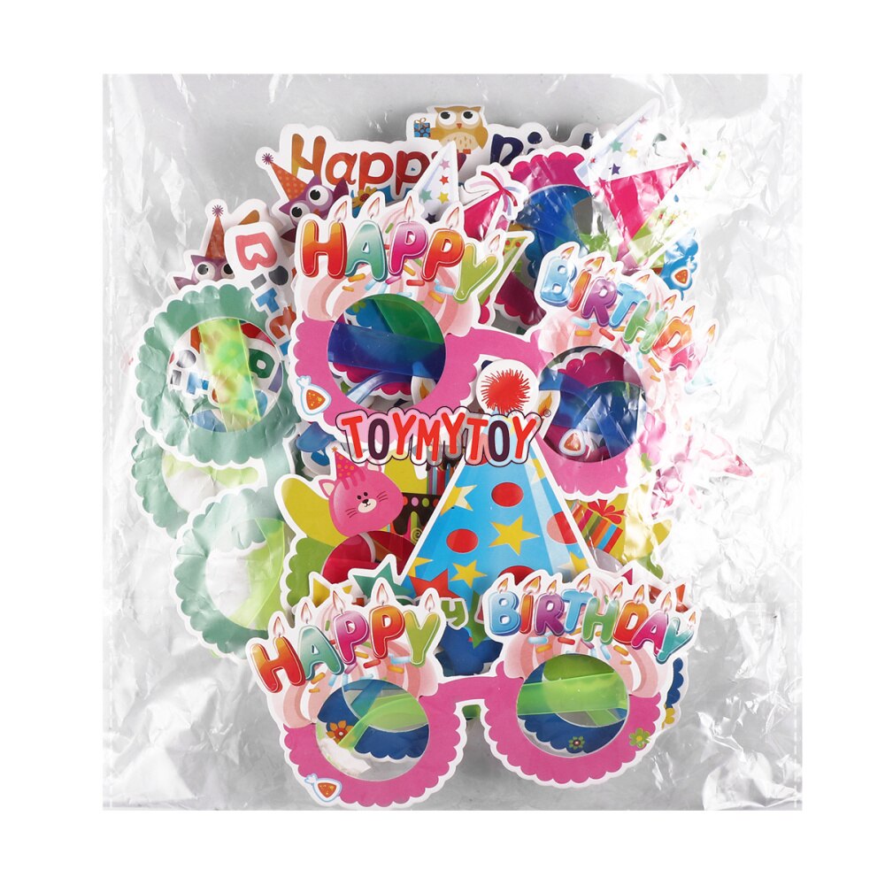 12 Pcs Glasses Novelty Party Frames Photo-Booth Pr... – Grandado