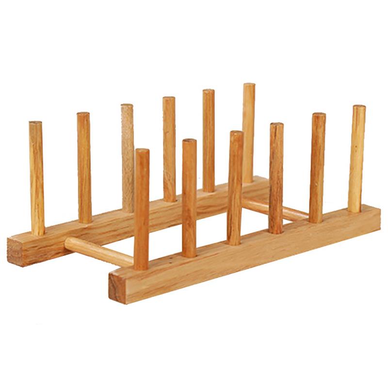 Natural Bamboo Tray Drain Rack Dish Rack Bamboo Mu... – Vicedeal