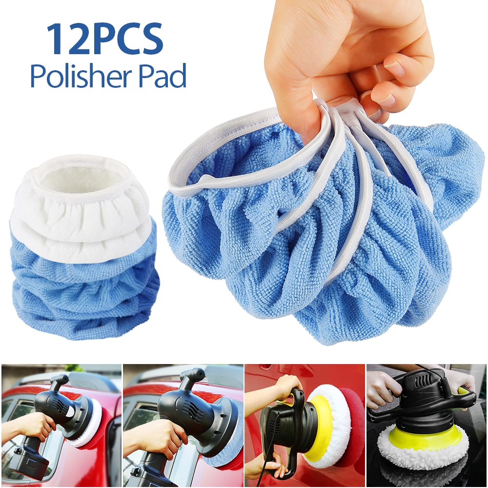 12 Stuks Auto Polijstmachine Pad Cover Polijsten M... – Grandado