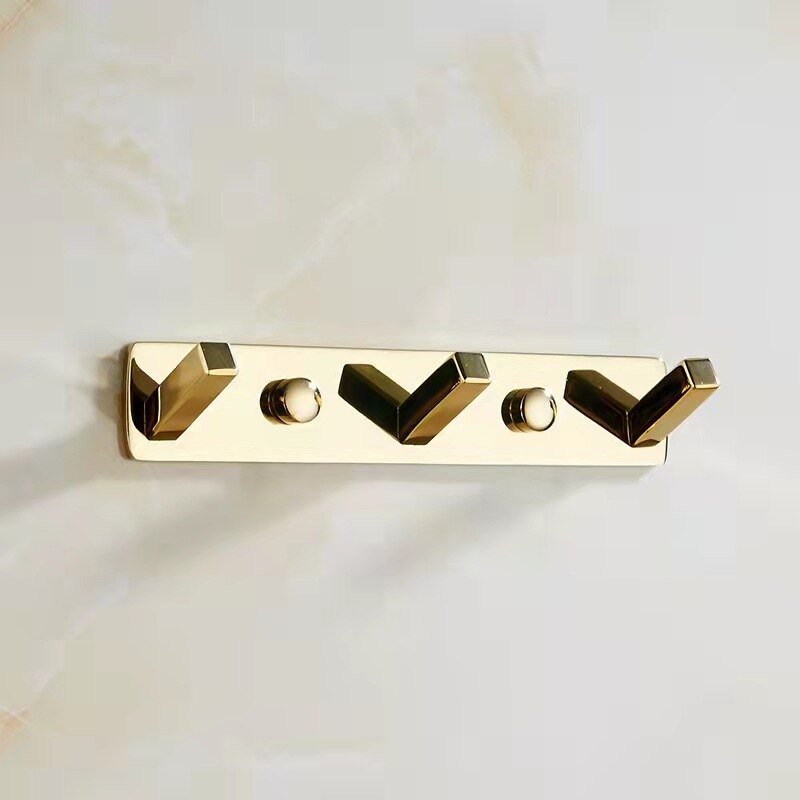 Wall Mounted brass material gold Bathroom Accessor... – Grandado