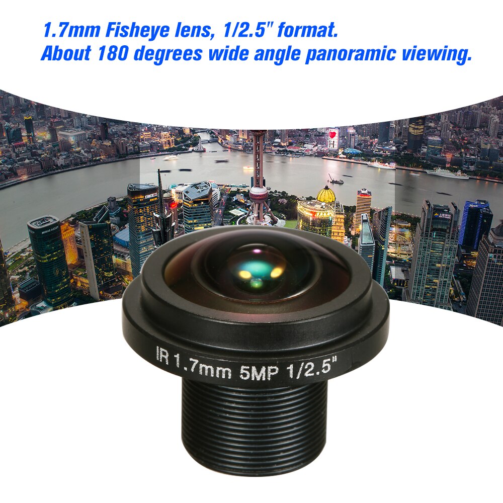 1.7mm Fisheye Lens HD 5.0 Megapixel M12 Mount 1/2.... – Grandado