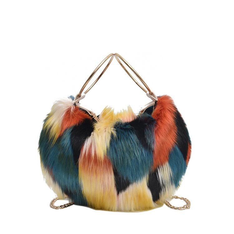 Sweet Girls Handbag Faux Fur Women Messenger Cross... – Grandado