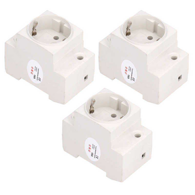 3Pcs EU Plug Power Socket Rail Adapter Power Socke... – Grandado