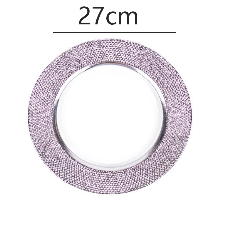 Luxury Gold Line Ceramic Dinner Plate Geometric Di... – Vicedeal