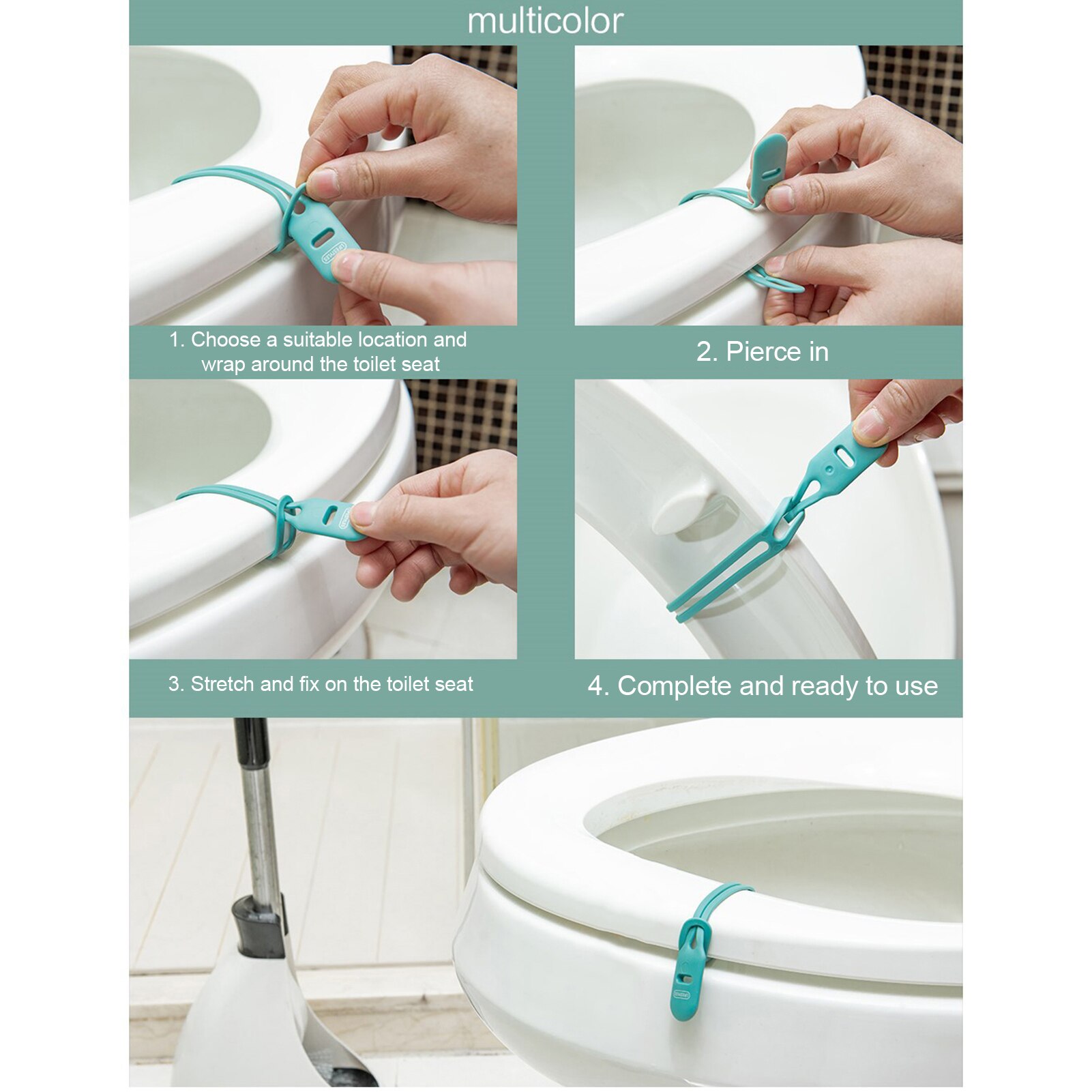 Toilet Seat Cover Lifter Sanitaire Closestool Sili... – Grandado