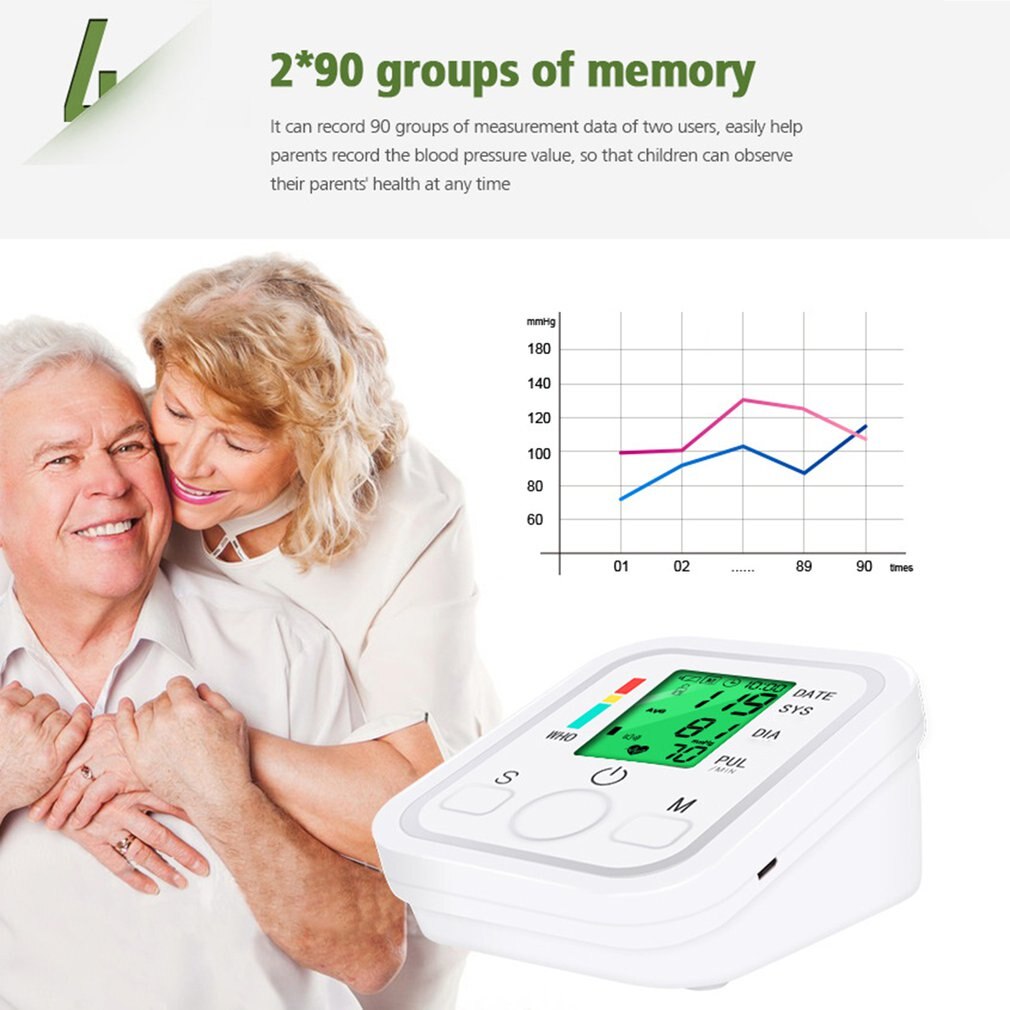 Automatische Digitale Bovenarm Bloeddrukmeter Meti... – Vicedeal