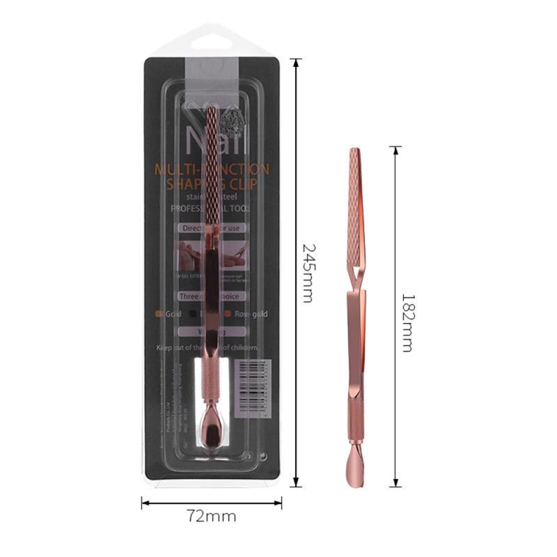 Dual-Gebruik Rose Gold Rvs Nail Clip X-Vorm Dead S... – Grandado