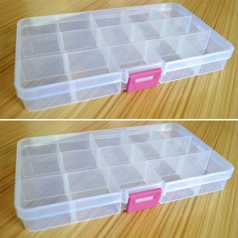15 Grids Pill Case Craft Adjustable jewelry Nail A... – Vicedeal