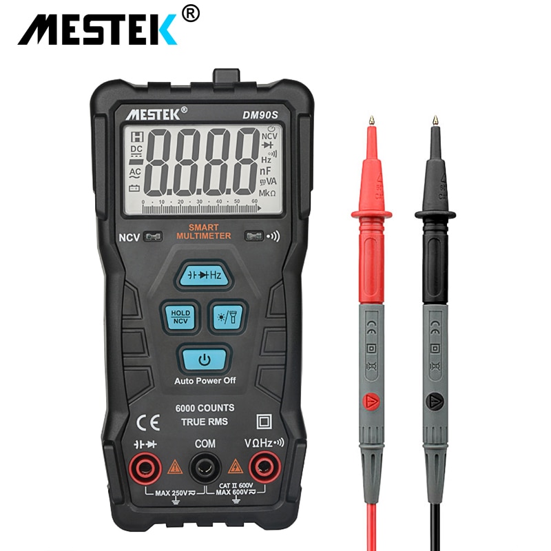 MESTEK DM90S High-speed full intelligent multimeter NCV True RMS ...