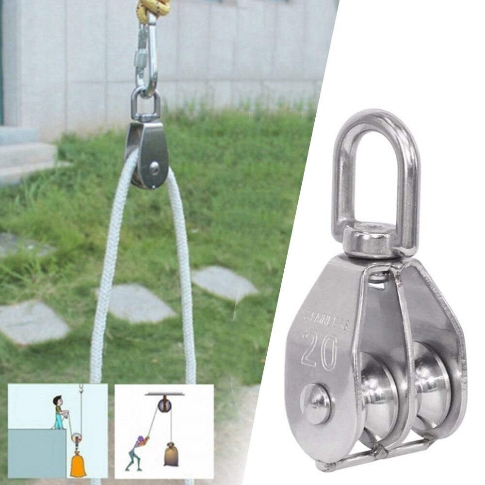 Stainless Steel Swivel Double Pulley Sheave Riggin... – Grandado