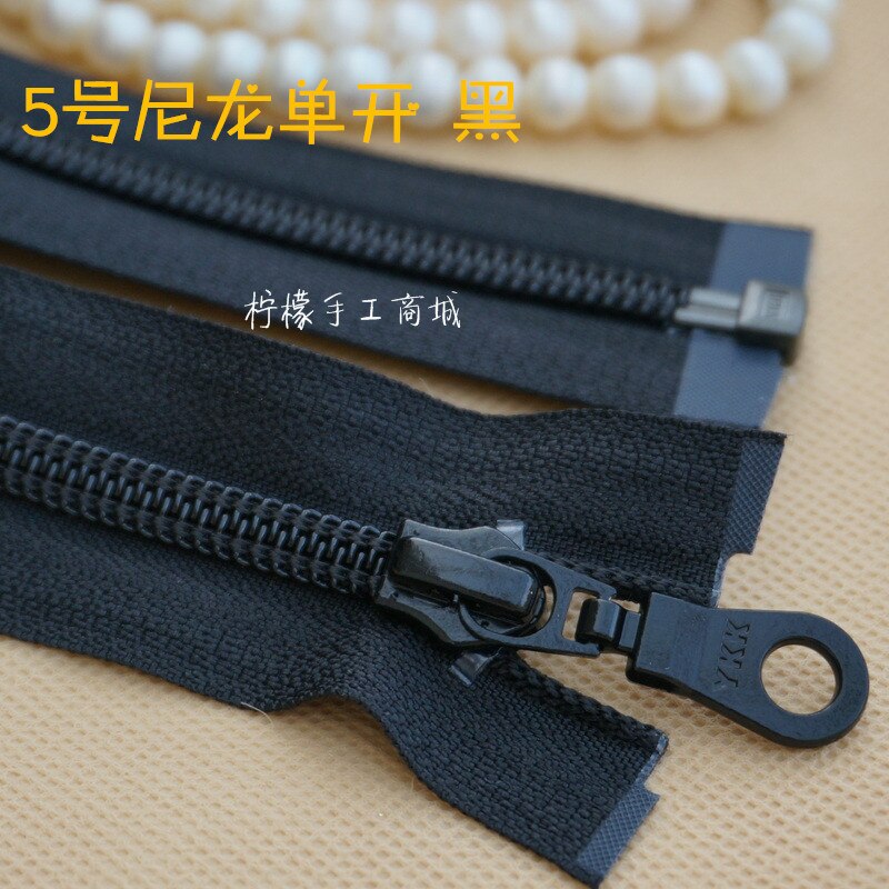YKK zipper 5 nylon single open black 20-110cm - ca... – Grandado